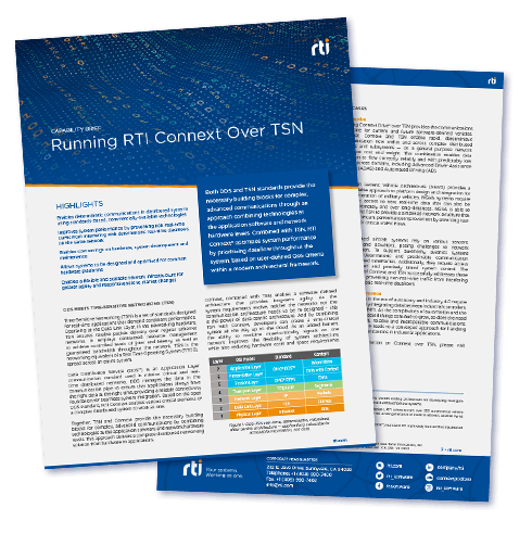 DDS and TSN: Converging Two Communications Standards