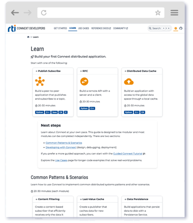 Getting Started With Connext | Developer Resources | RTI