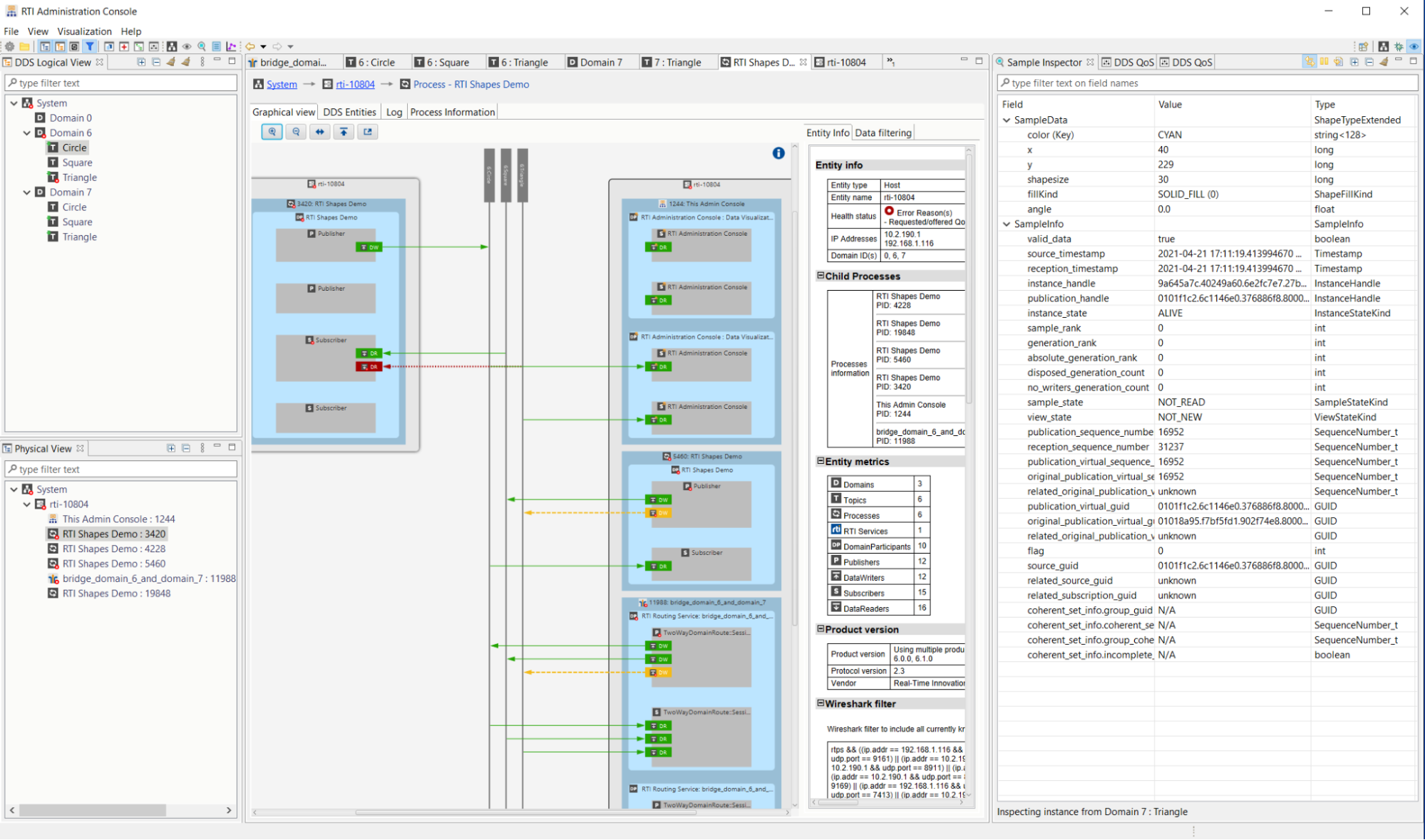 RTI Tools - Admin Console for data visualization
